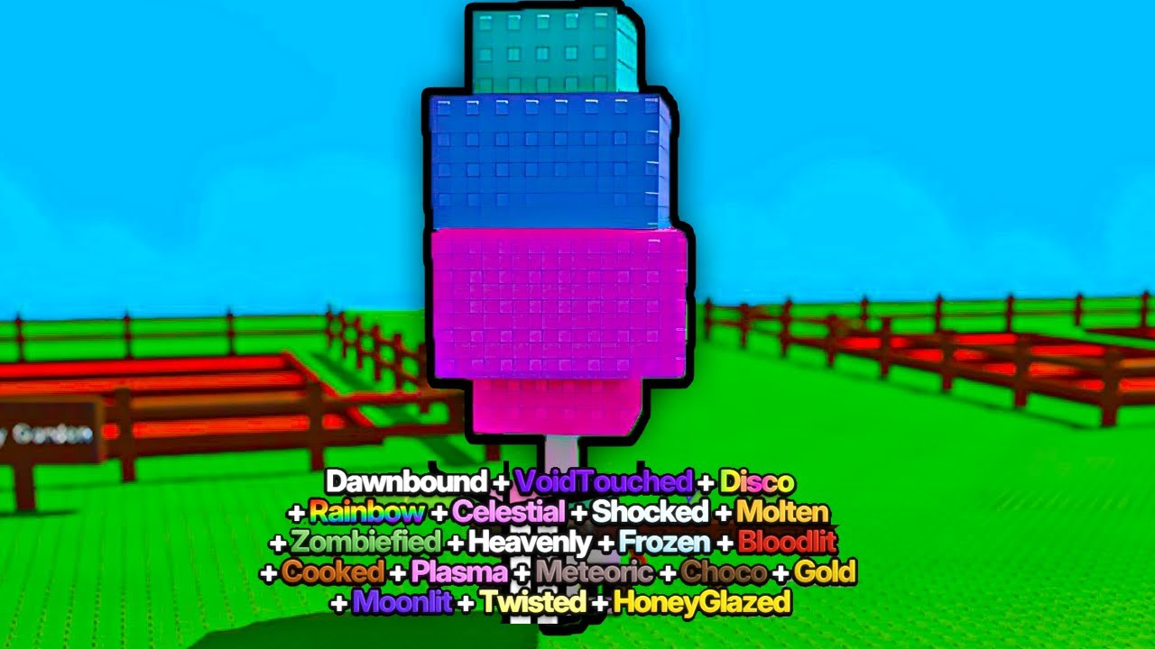 PUTTING EVERY MUTATION ON CANDY BLOSSOM IN GROW A GARDEN - YouTube