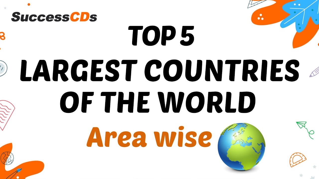 Top 5 Largest Countries of the World (Area wise) #shorts #successcds ...