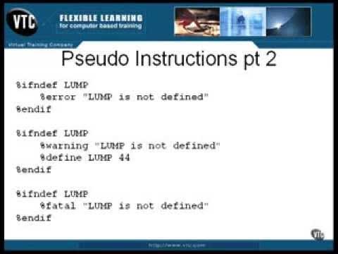 Assembly Language Training: Part 5 (5 of 17) - Assembly Language Basics (Pseudo Instructions p.2 ...