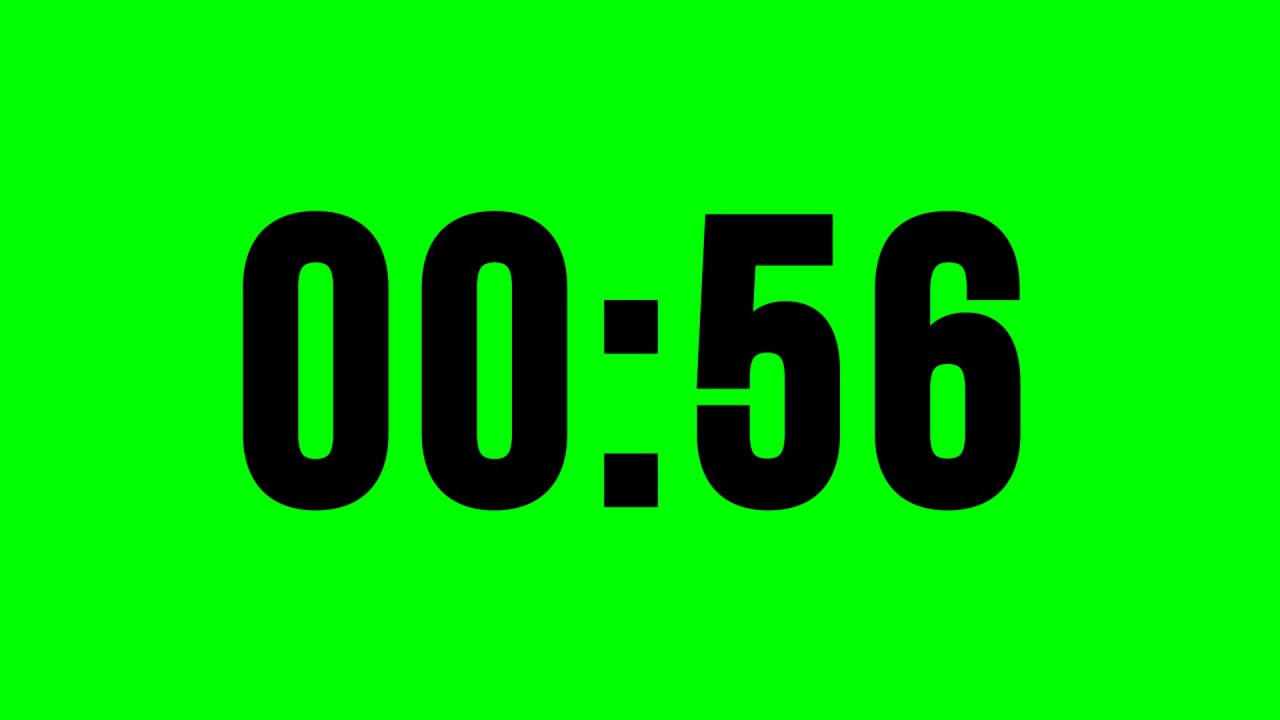 Timer 56 Second With Alarm ⏱ No Music - YouTube