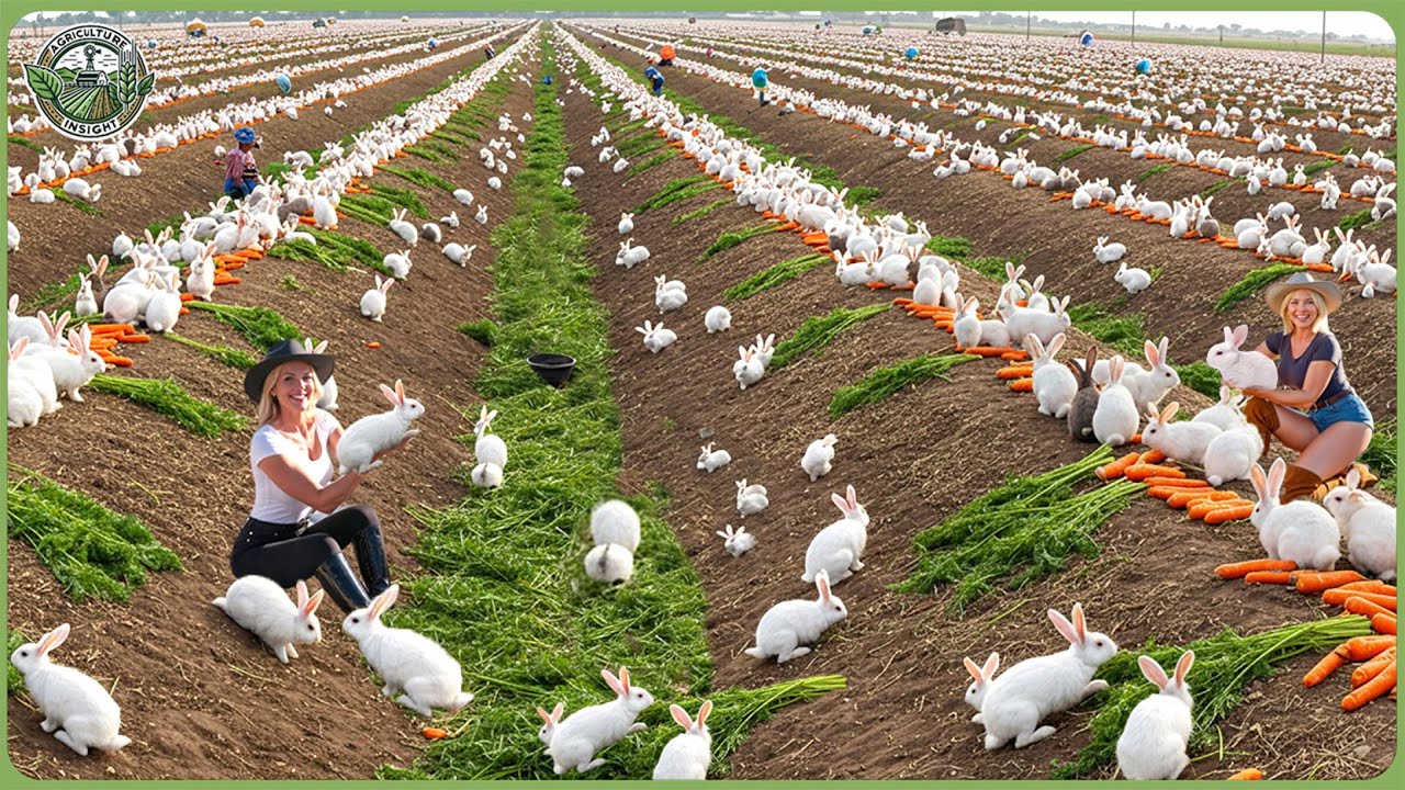How Massive Rabbit Farming Processes Millions of Rabbits – Inside ...