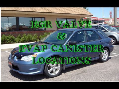 how to find EGR valve & EVAP canister on Subaru Impreza - YouTube