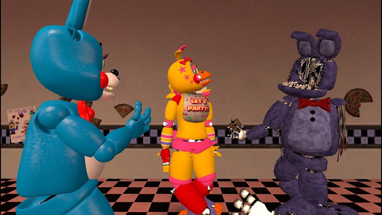 Gmod FNAF Freddy and friends toy Chica's attitude - YouTube