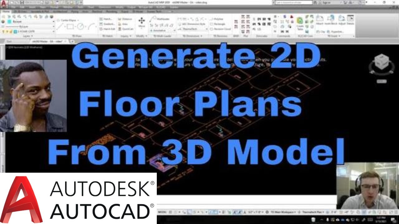 Autocad Generating 2D drawings from 3D models with Horizontal Section ...