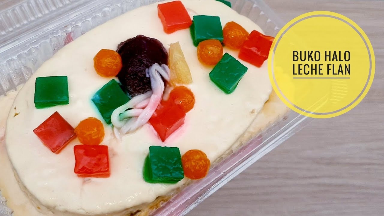 Buko Halo Leche Flan | leche flan (flavored leche flan) - YouTube