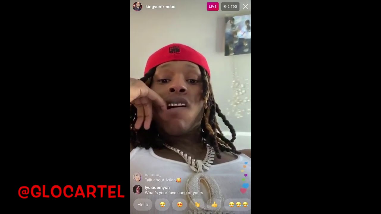 King Von Goes Live on IG Talks Bosstop robbing Chief Keef + Tay600 ...