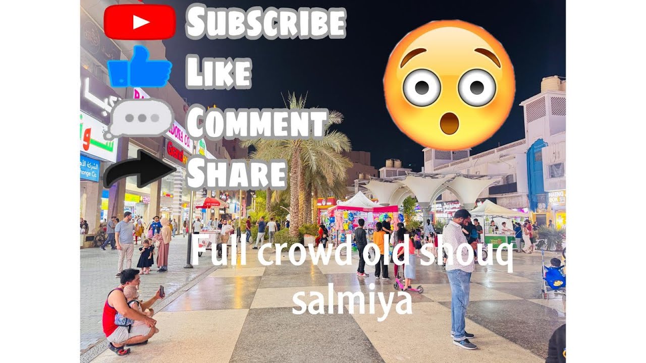 Full crowd | salmiya old shouq | Kuwait | enjoy 😍 | Kuwait night life ...