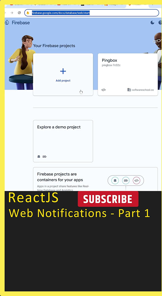 Web Push Notifications with ReactJS and Firebase, React JS Tutorial, UI ... Web Push Notifications with ReactJS and Firebase, React JS Tutorial, UI ...