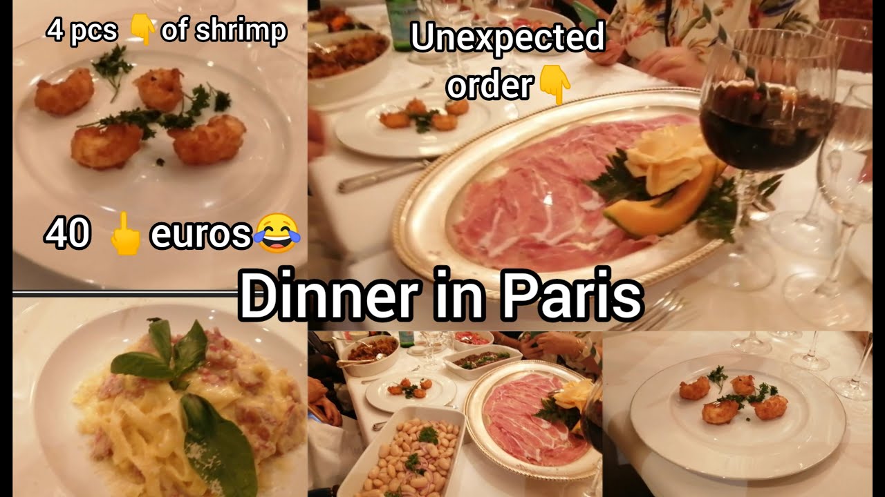 Unexpected Order dinner in Paris. - YouTube