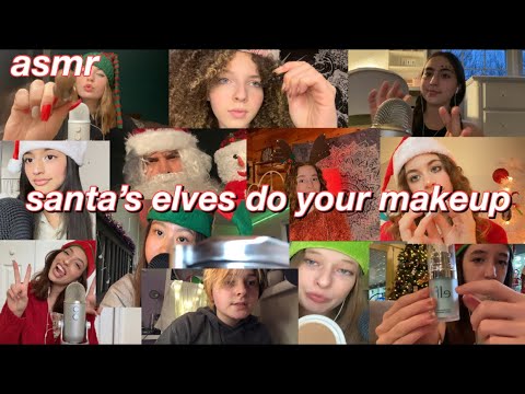 ASMR Elves do your makeup to sit on santa’s lap! collab with all your fav Asmrtists!