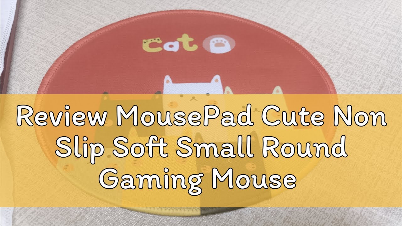 Review MousePad Cute Non Slip Soft Small Round Gaming Mouse Pad For PC ...
