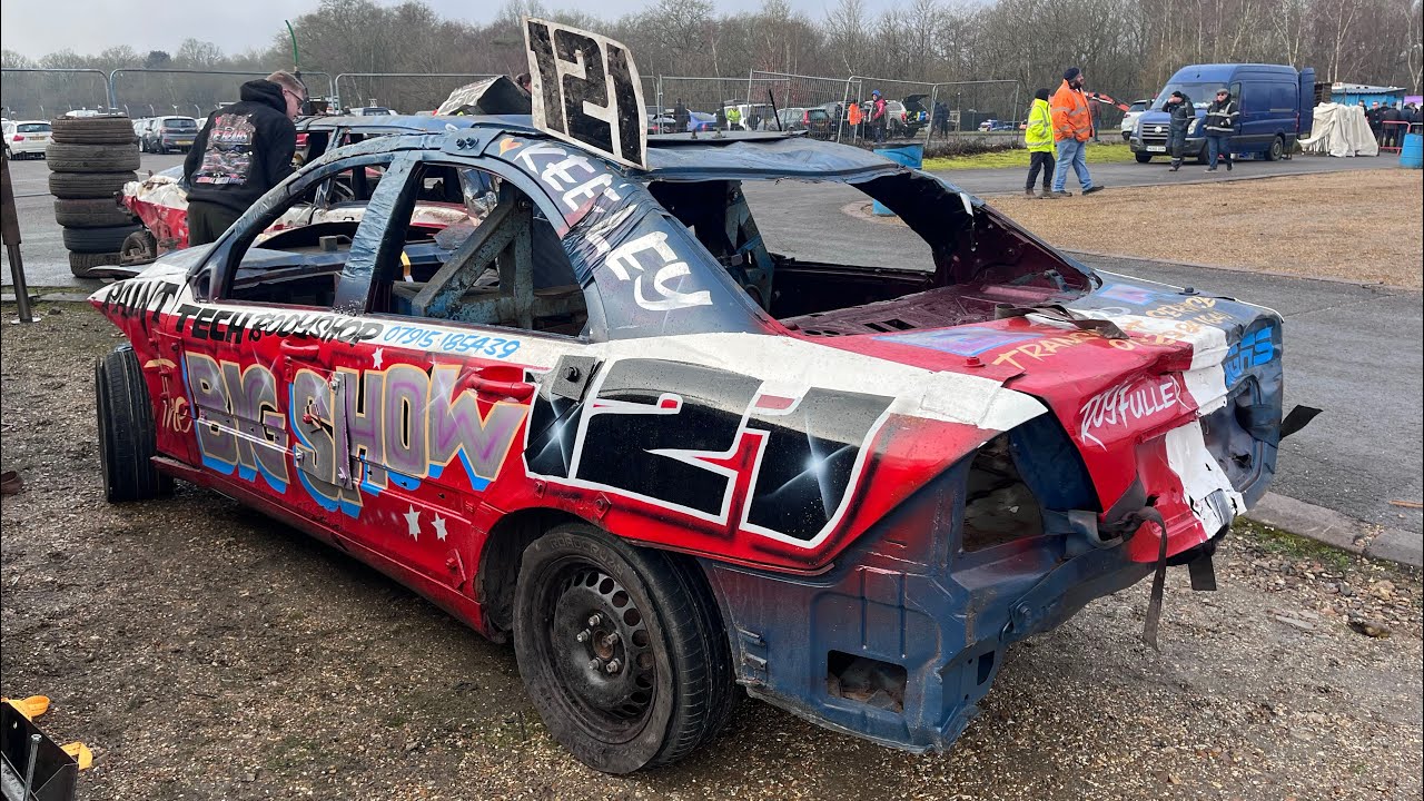 Leo Riley 121 unlimited bangers bws round 1 aldershot raceway - YouTube