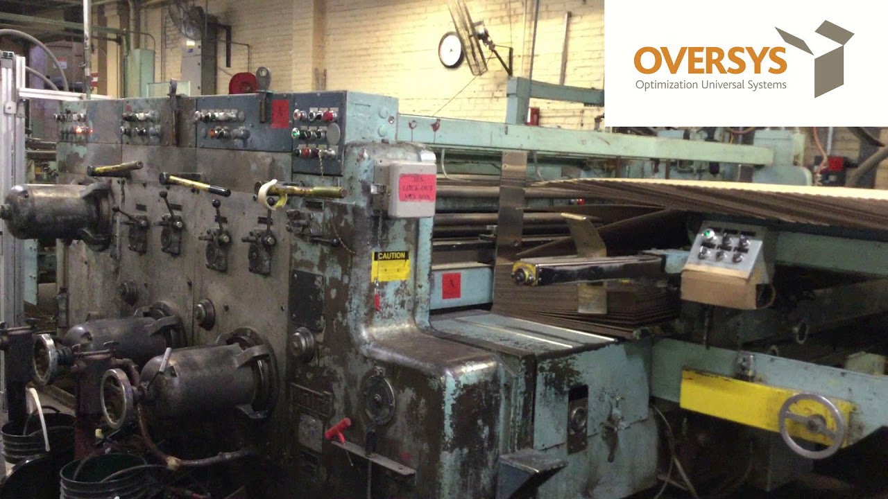 VIDEO OVERSYS U44740418 WARD 2 COLOR ROTARY DIE CUTTER WITH GREENLINE ...