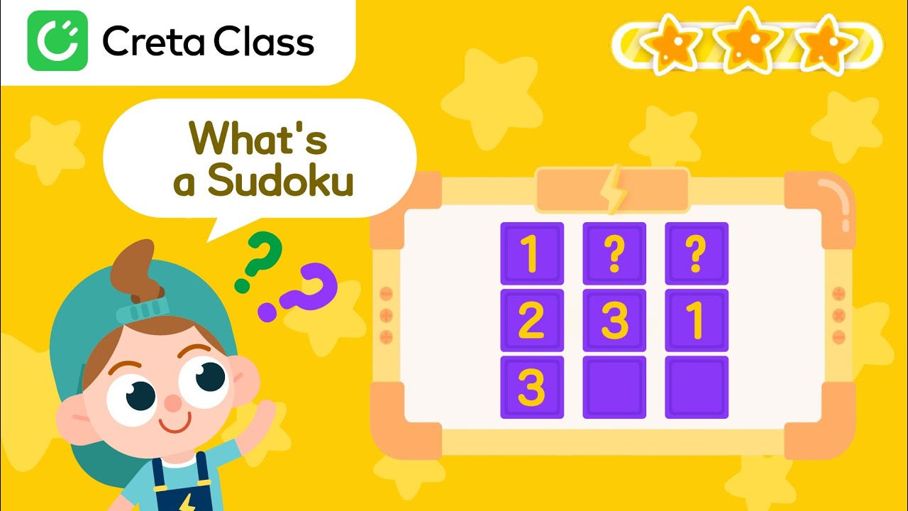 What‘s a Sudoku | Math Learning Video for Kids | Fun Math & Creta Class ...
