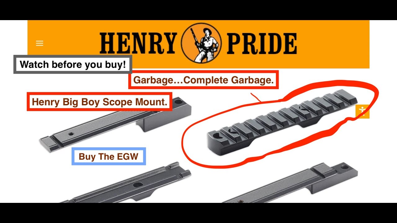 Watch Before You Buy: Henry Big Boy Scope Mount 4K - YouTube