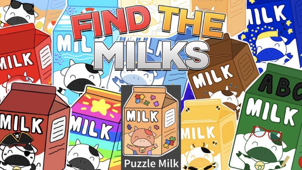 Puzzle Milk Find the Milks Roblox - YouTube