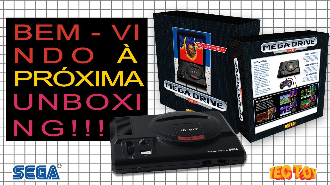 Unboxing: Mega Drive 2017 - Tectoy (PT-BR) - YouTube