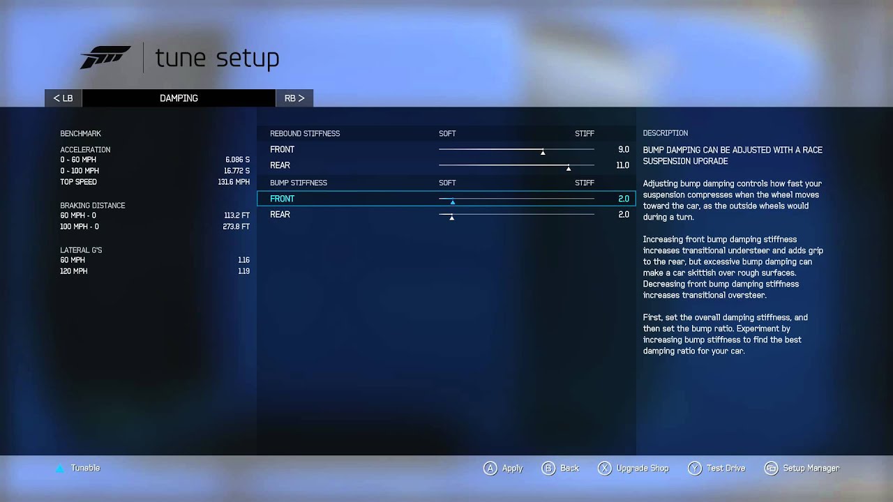 Forza 6 - Day One Tuning Guide for E and D Class - YouTube