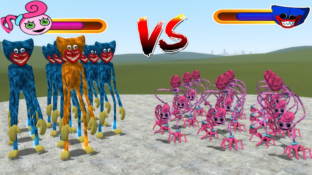 Ragdoll Falls ALL HUGGY WUGGY VS POPPY PLAYTIME ANIMATRONICS ( MOMMY ...