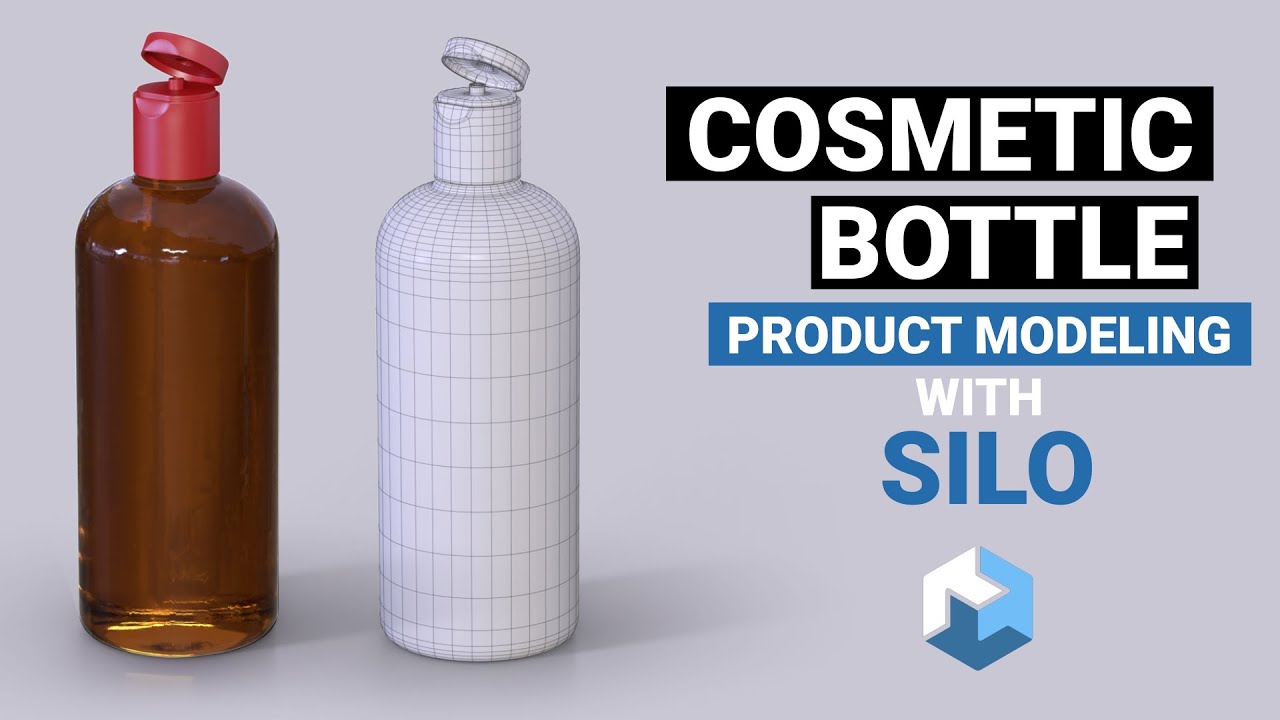 Product Subdivision Modeling #2: Cosmetic Bottle. Silo 3D Lathe Object ...