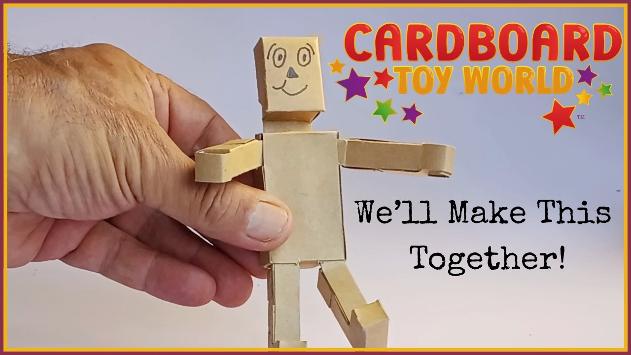 DIY Toys - Making An Acrobat Puppet From Blueprints Printed on ...