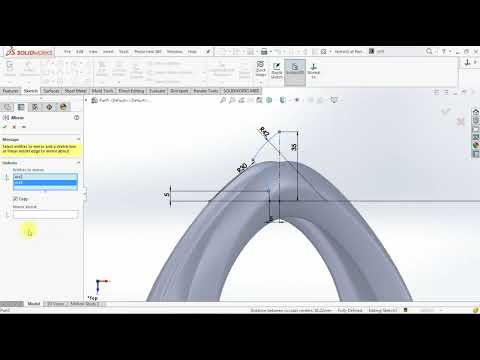 How to make Complex Mobius Pendant in Solidworks - YouTube