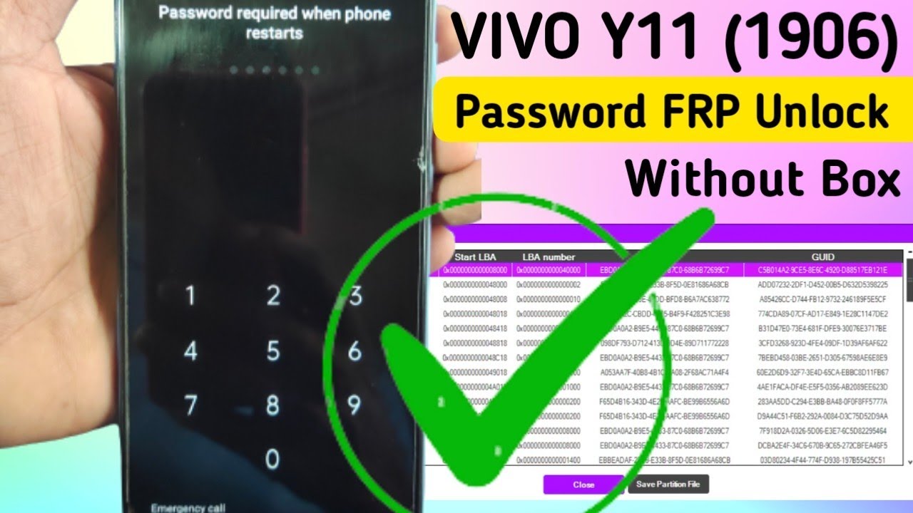 Vivo Y11 (1906)Password / FRP Unlock Qfil Tool 2022 @gsmxtool - YouTube