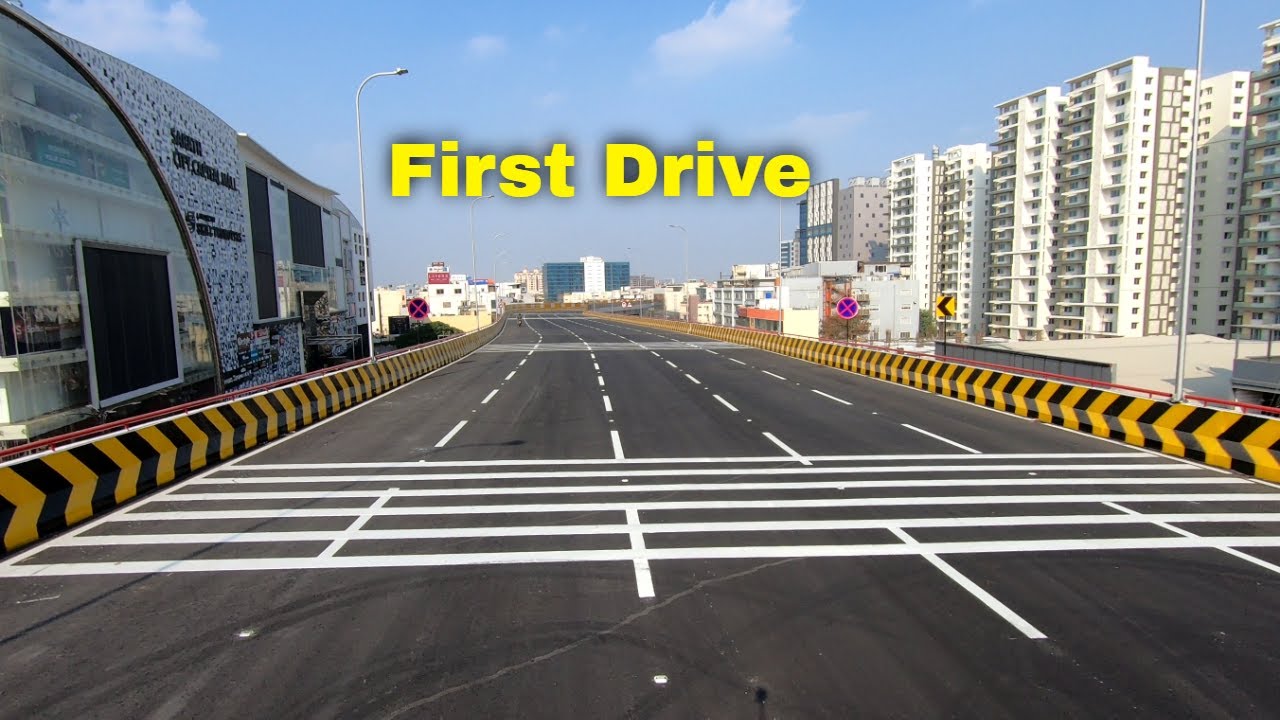 First Drive After Inauguration On Kothaguda Flyover | #hyderabad | # ...