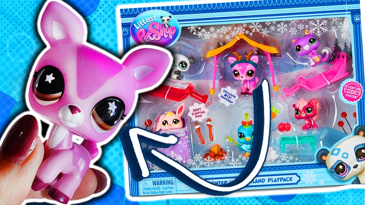 EXCLUSIVE LPS UNBOXING!? ️ Littlest pet shop winter play pack playset ...