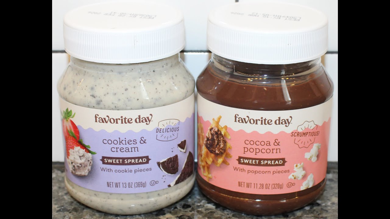 Favorite Day (Target) Sweet Spread: Cookies & Cream and Cocoa & Popcorn ...