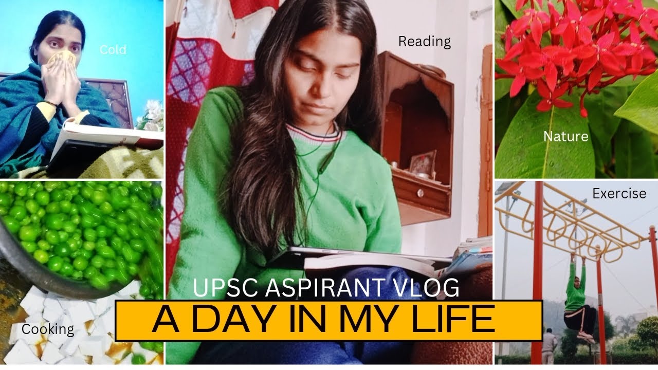 a day in life of civil services aspirant preparing for UPSC exam📚 ...