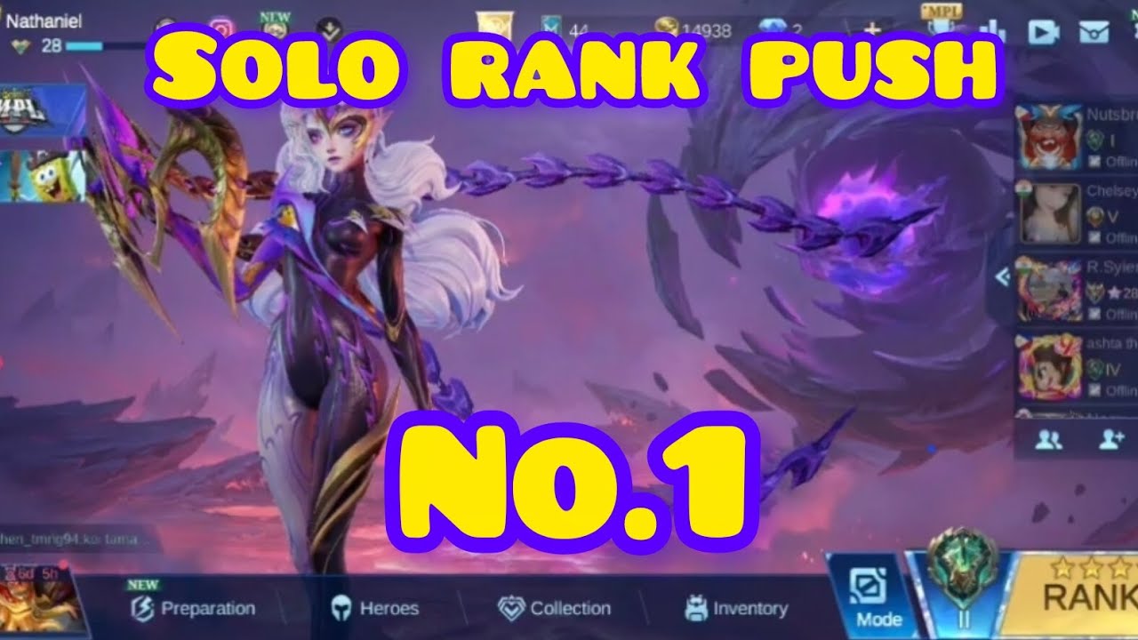 Solo rank push epic to legend #mobilelegends #mlbb #moba - YouTube