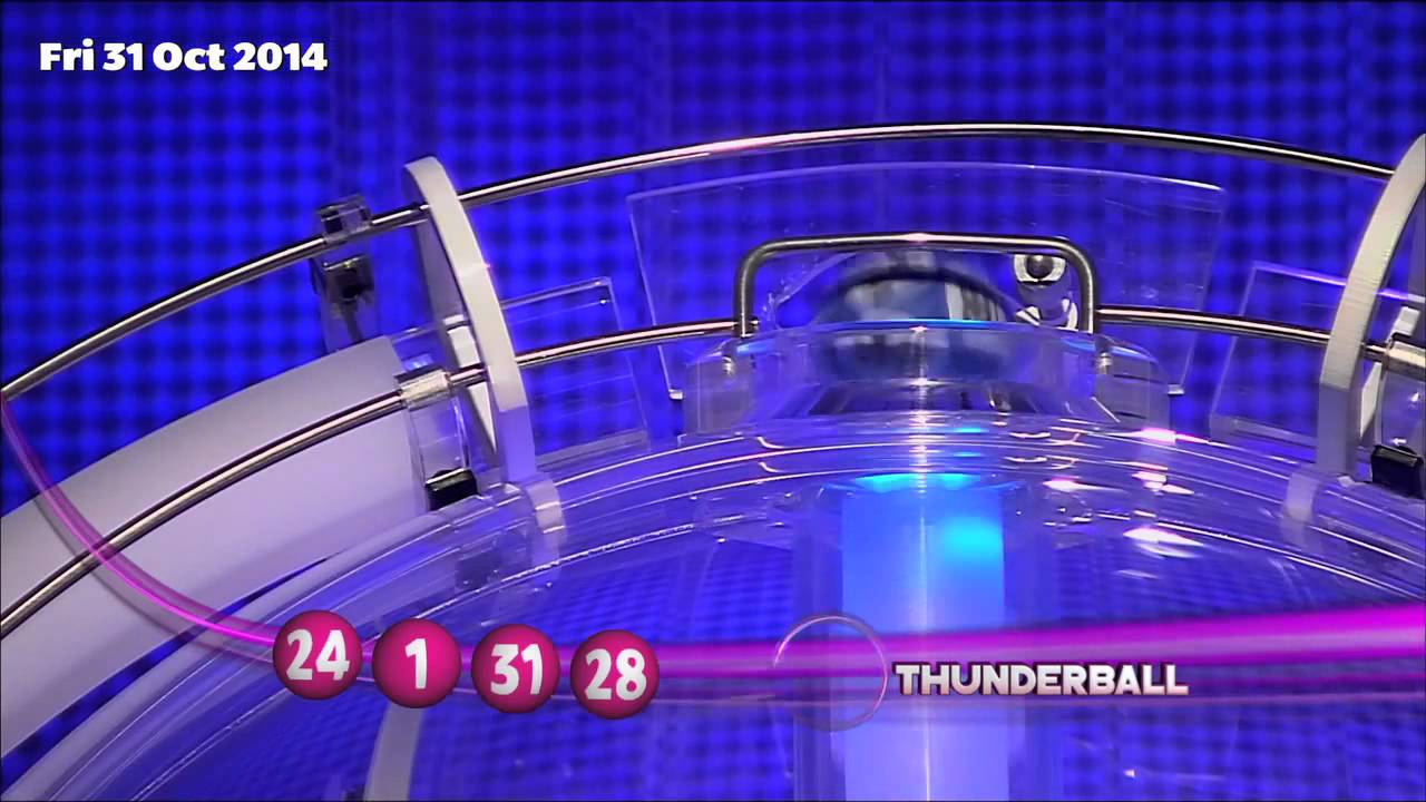 The National Lottery Thunderball draw results from Friday 31st October ...