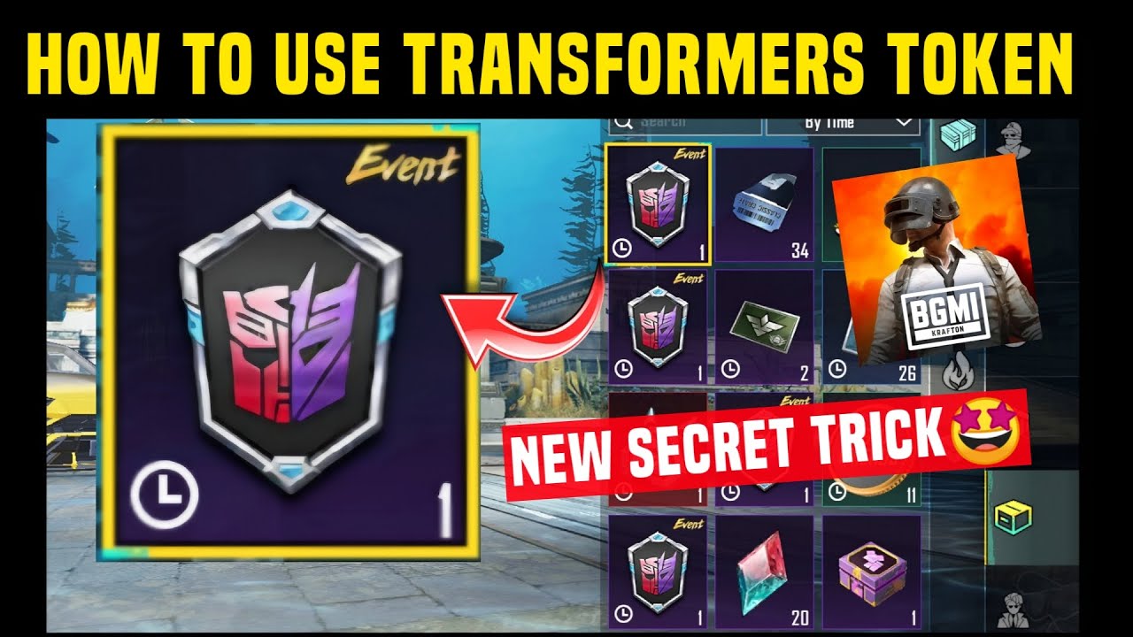 BGMI TRANSFORMERS TOKEN USE /HOW TO USE TRANSFORMER TOKEN / BGMI ME ...