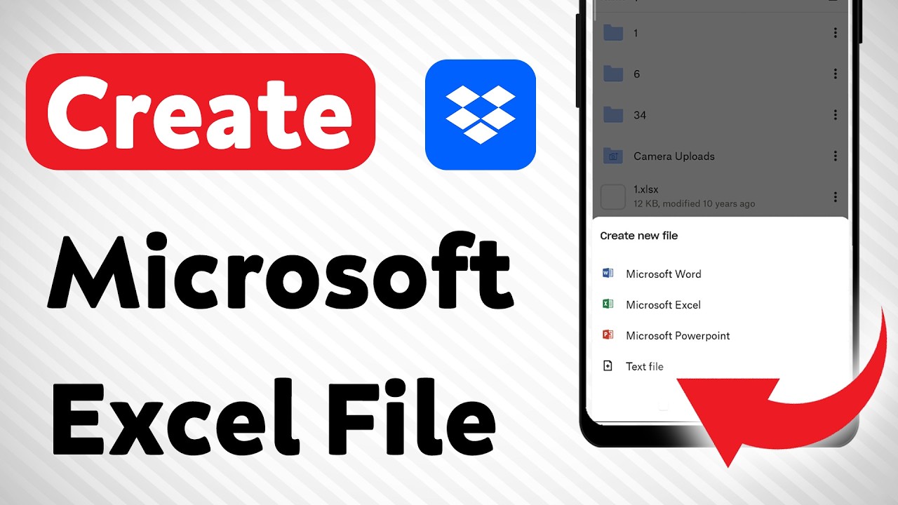 How To Create a Microsoft Excel File On Dropbox (Updated) - YouTube