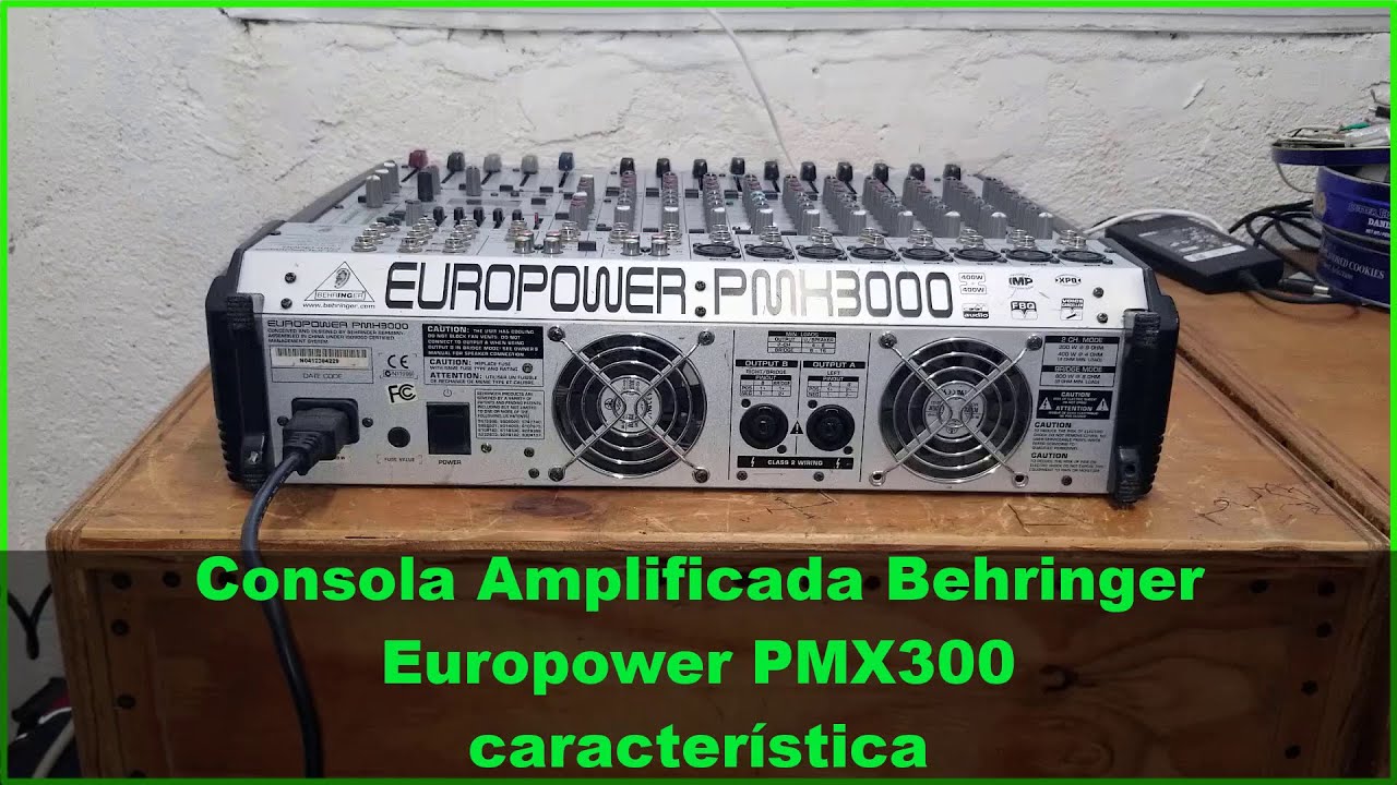 📻Consola Amplificada🔊 Behringer europower pmx 3000, sus característica ...