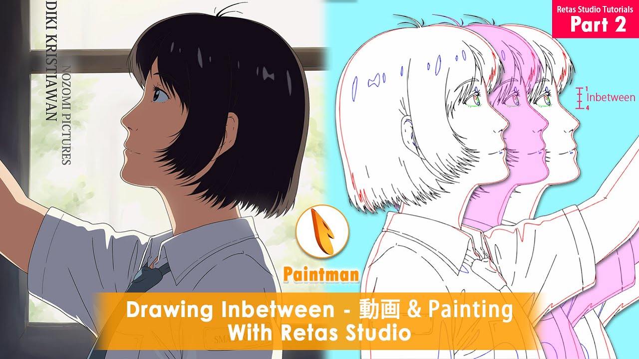 Drawing Inbetweens 動画 and Painting Using RETAS PaintMan - RETAS STUDIO ...