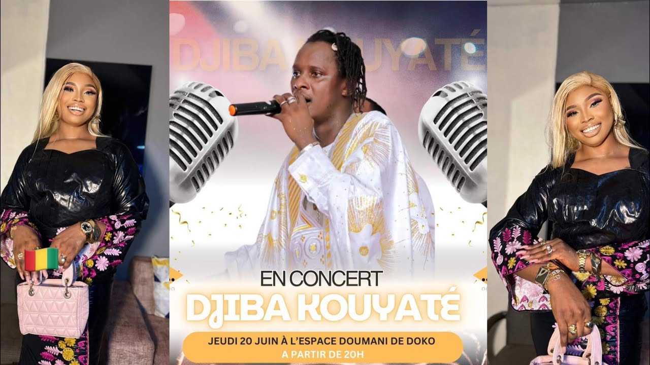 DJIBA KOUYATÉ CONCERT DE MME KANOUTÉ MAYA KABA ESPACE DOUMANI DE DOKO EN GUINÉE - YouTube