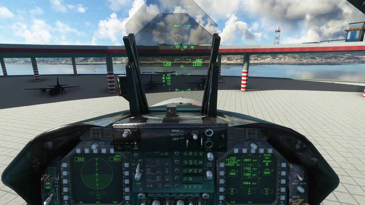 F/A-18C Hornet Legacy at Seaplane Atlantis TAV1. Microsoft Flight ...