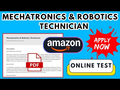 Amazon Mechatronics & Robotics Technician Role | Mechanical & Electrical Engineers Can Apply