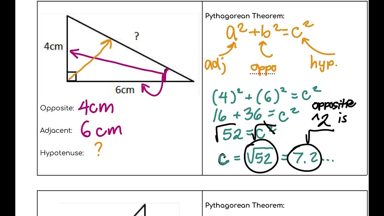 Pythagorean Theorem Part 2 Examples - YouTube