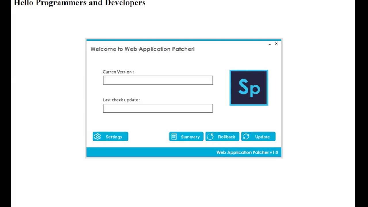 C# Web app patcher for files - YouTube