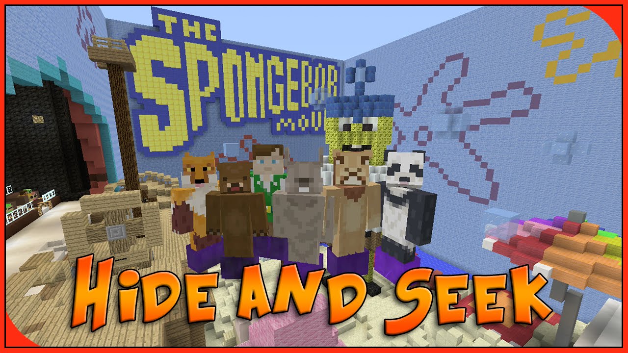 Minecraft Xbox - Hide and Seek - SpongeBob Movie! - YouTube