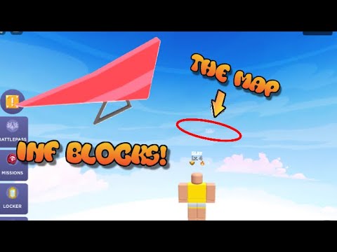 How to fly INFINITE BLOCKS with the hang glider in Roblox Bedwars ...
