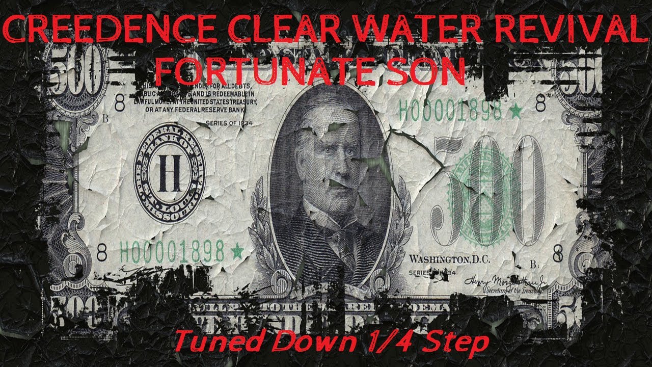Creedence Clearwater Revival - Fortunate Son - Tune Down 1/4 Step (Eb ...