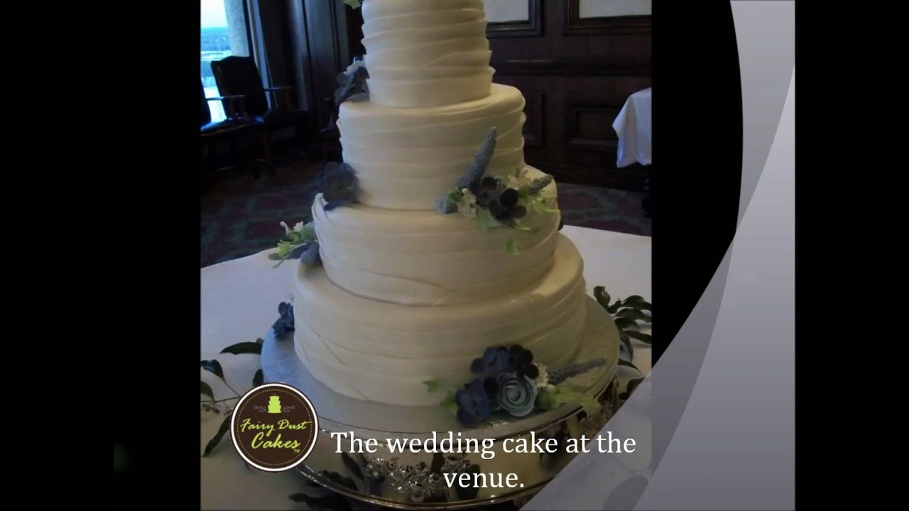 Fondant Wrap Wedding Cake Tutorial - YouTube