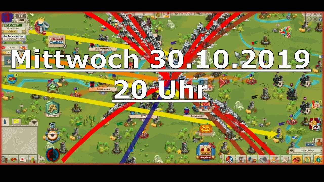 Goodgame Empire ♥1000 Angriffe (Attacks) Rekord versuch - YouTube