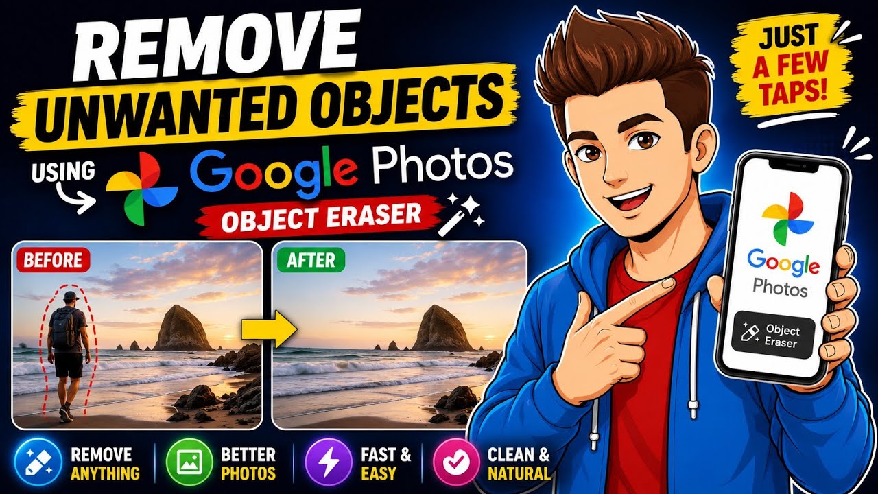 Google Photos Object Eraser: Remove Unwanted Objects in Seconds! Step ...