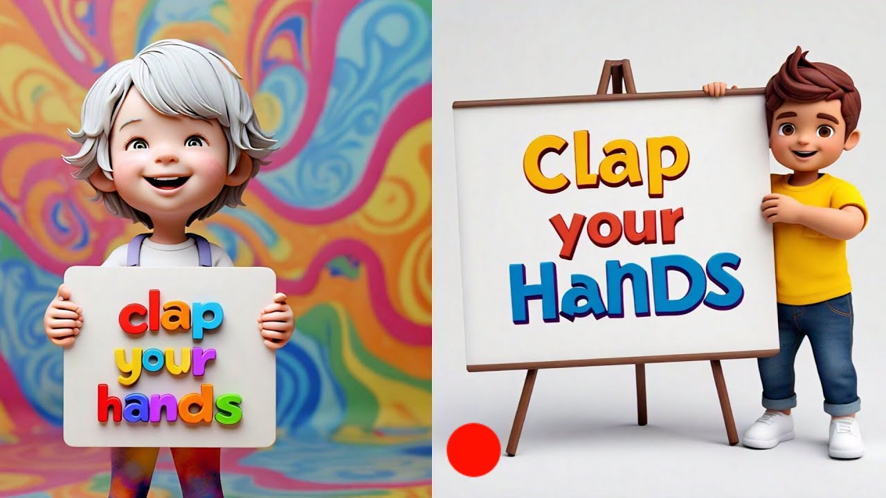 Clap Your Hands Nursery Rhyme | Fun Kids Songs and Nursery Rhymes ...