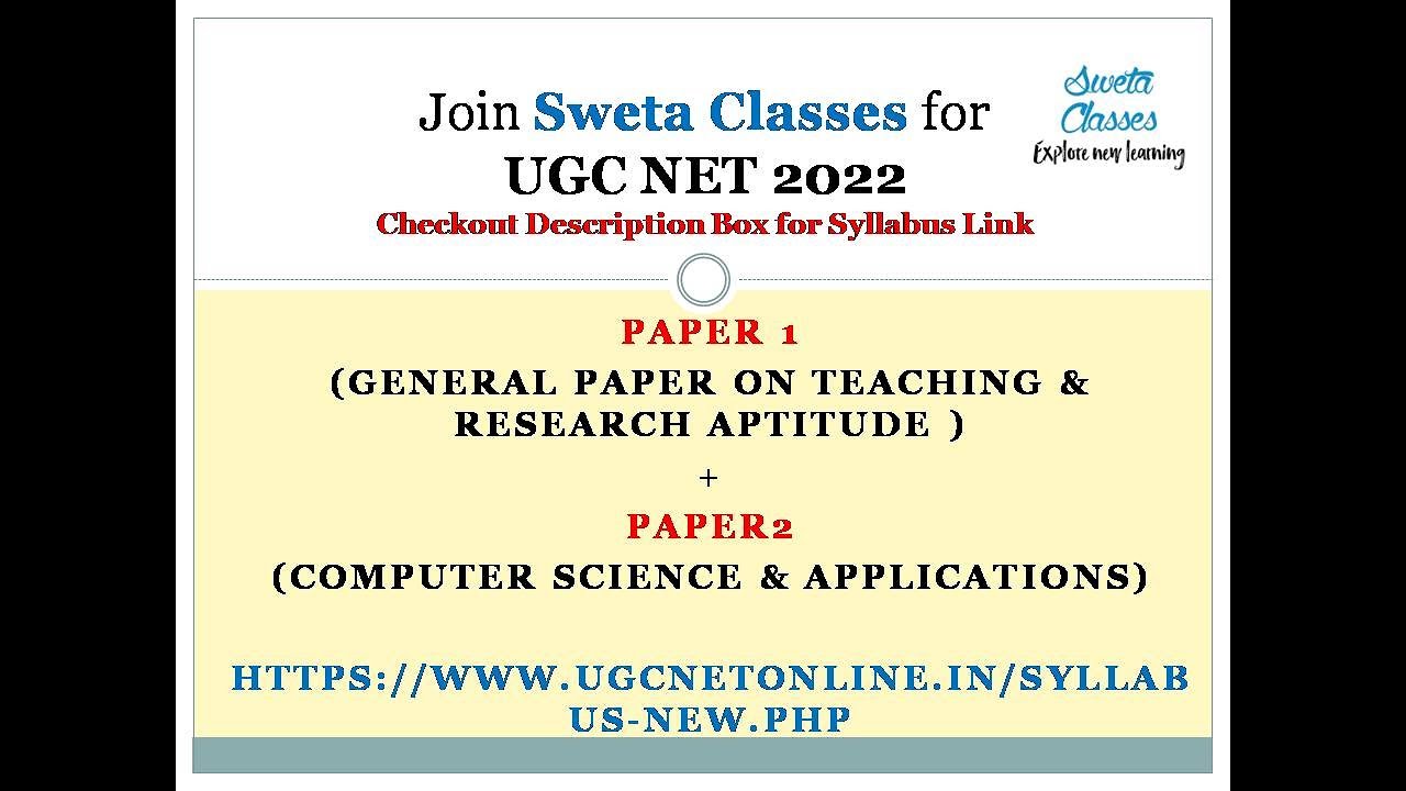1.) UGC NET 2022-- Notification - YouTube